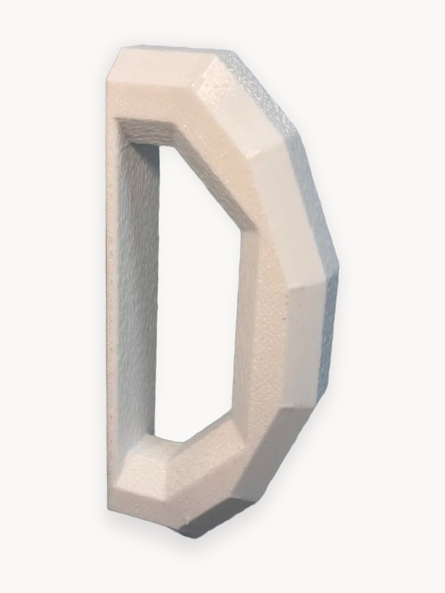 Ручка для холодильника белая полукруг