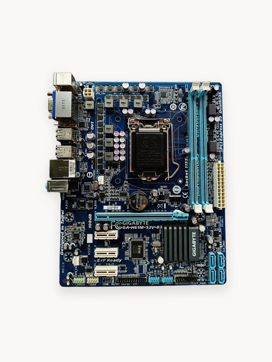Материнская плата GIGABYTE GA-H61M-S2V-B3 LGA1155 DDR3 microATX