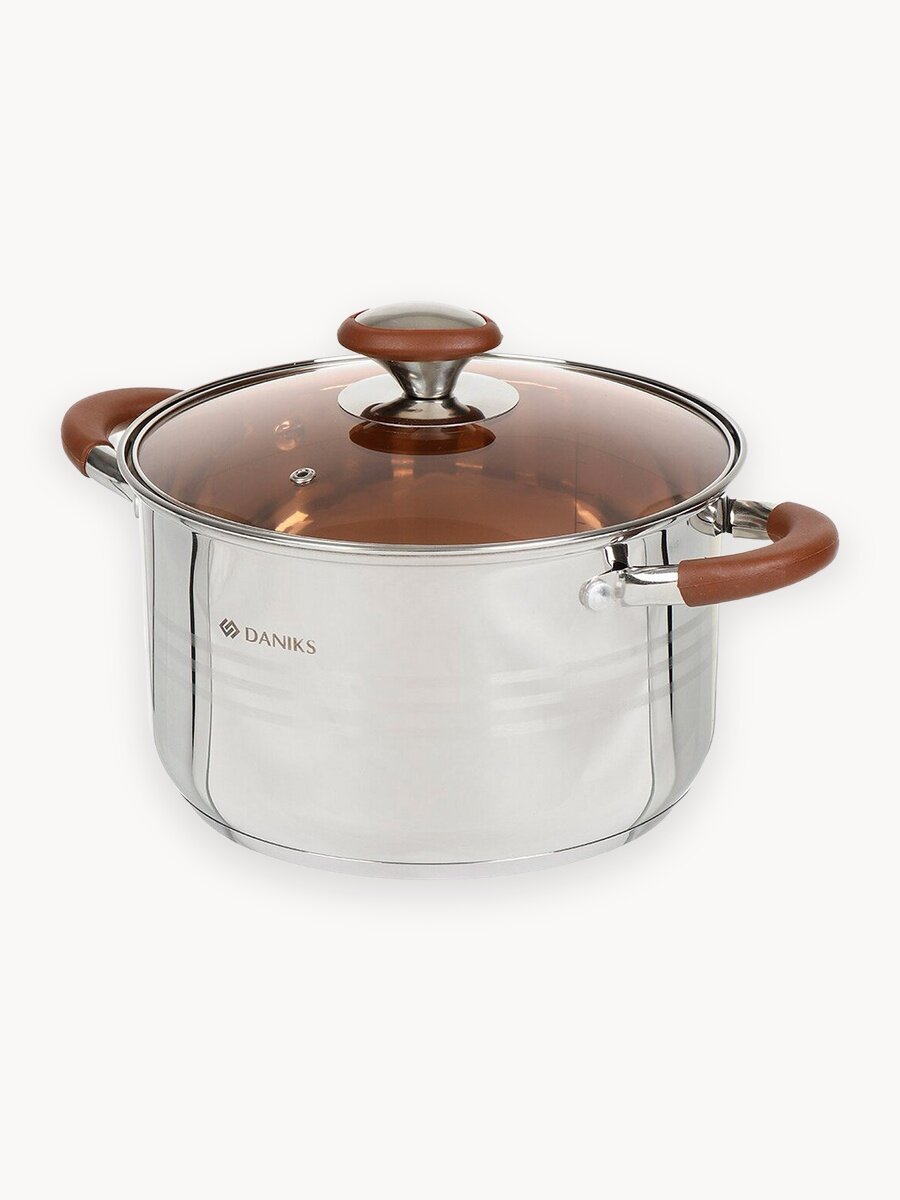 Кастрюля Daniks "Веллингтон" GS-01415-22CA 5 л (397631)