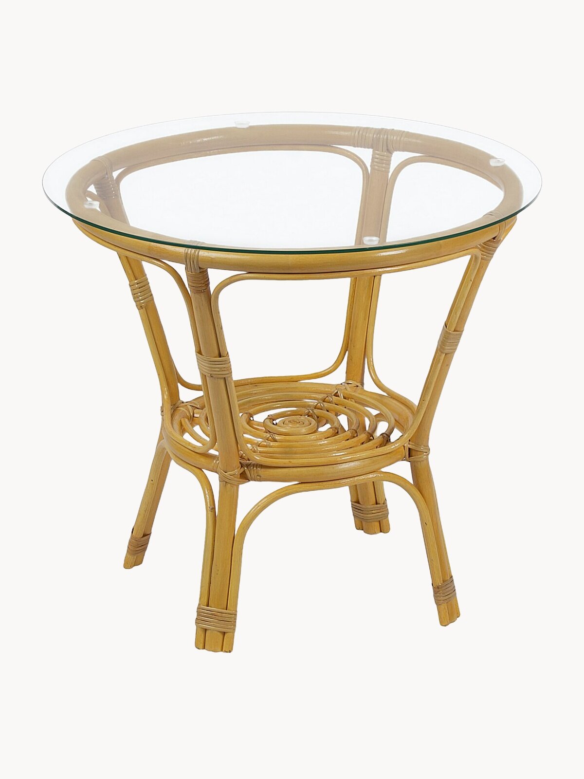 Стол из натурального ротанга Багама круглый, цвет мед