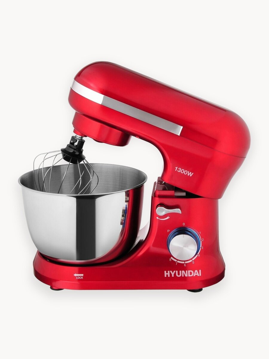 Миксер планетарный Hyundai HYM-S6451 1300Вт красный
