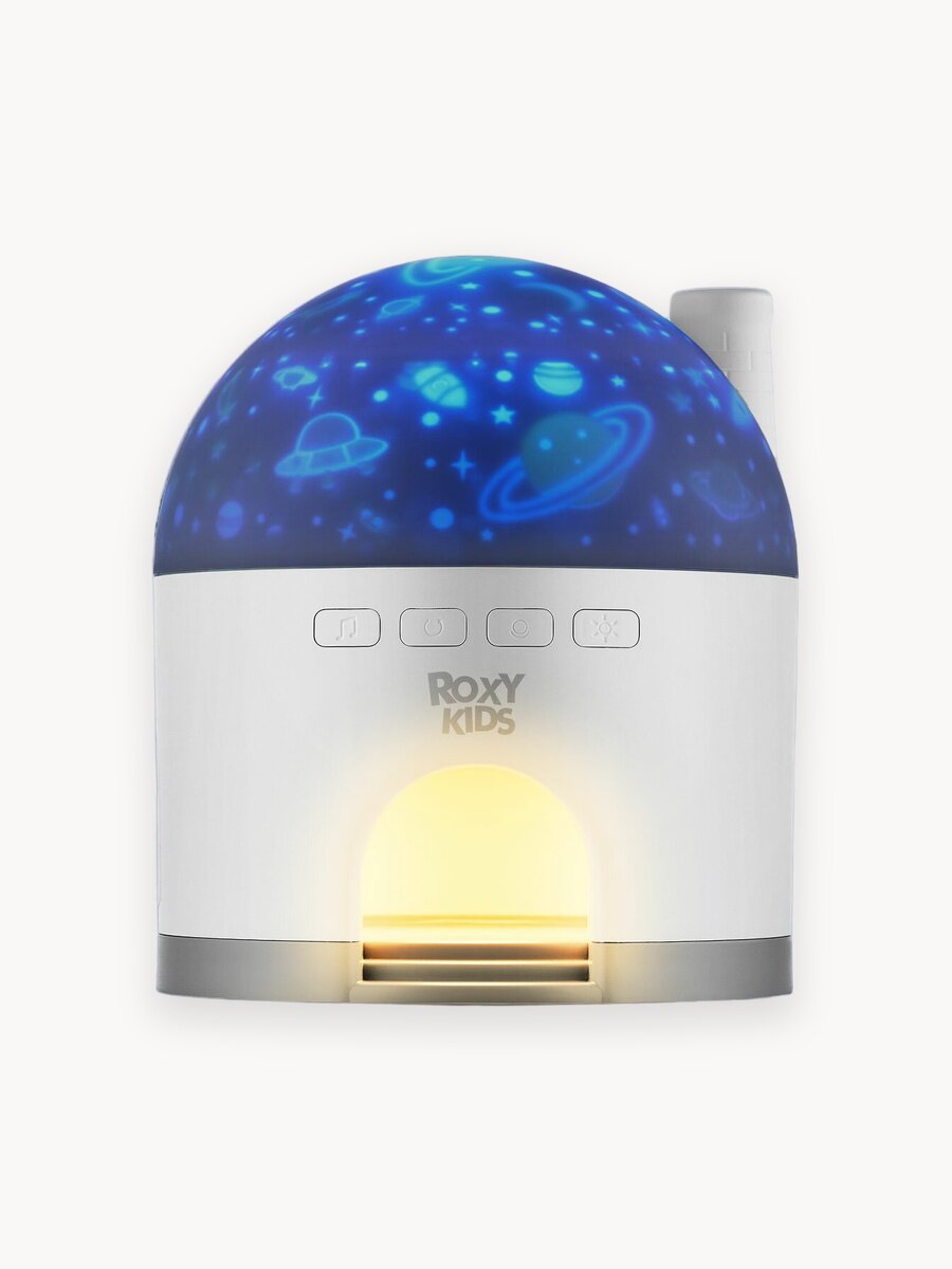 Ночник-проектор детский ROXY-KIDS "Снежный домик", питание от аккумулятора, подсветка белого цвета