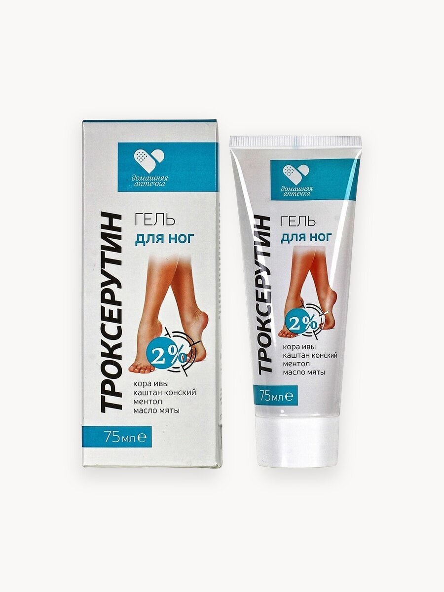 Домашняя аптечка Гель для ног с троксерутином, 75 мл