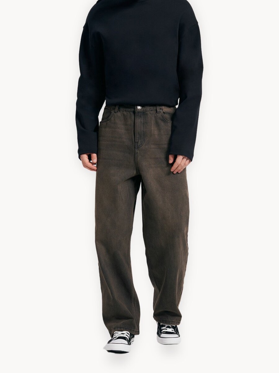 Джинсы багги 