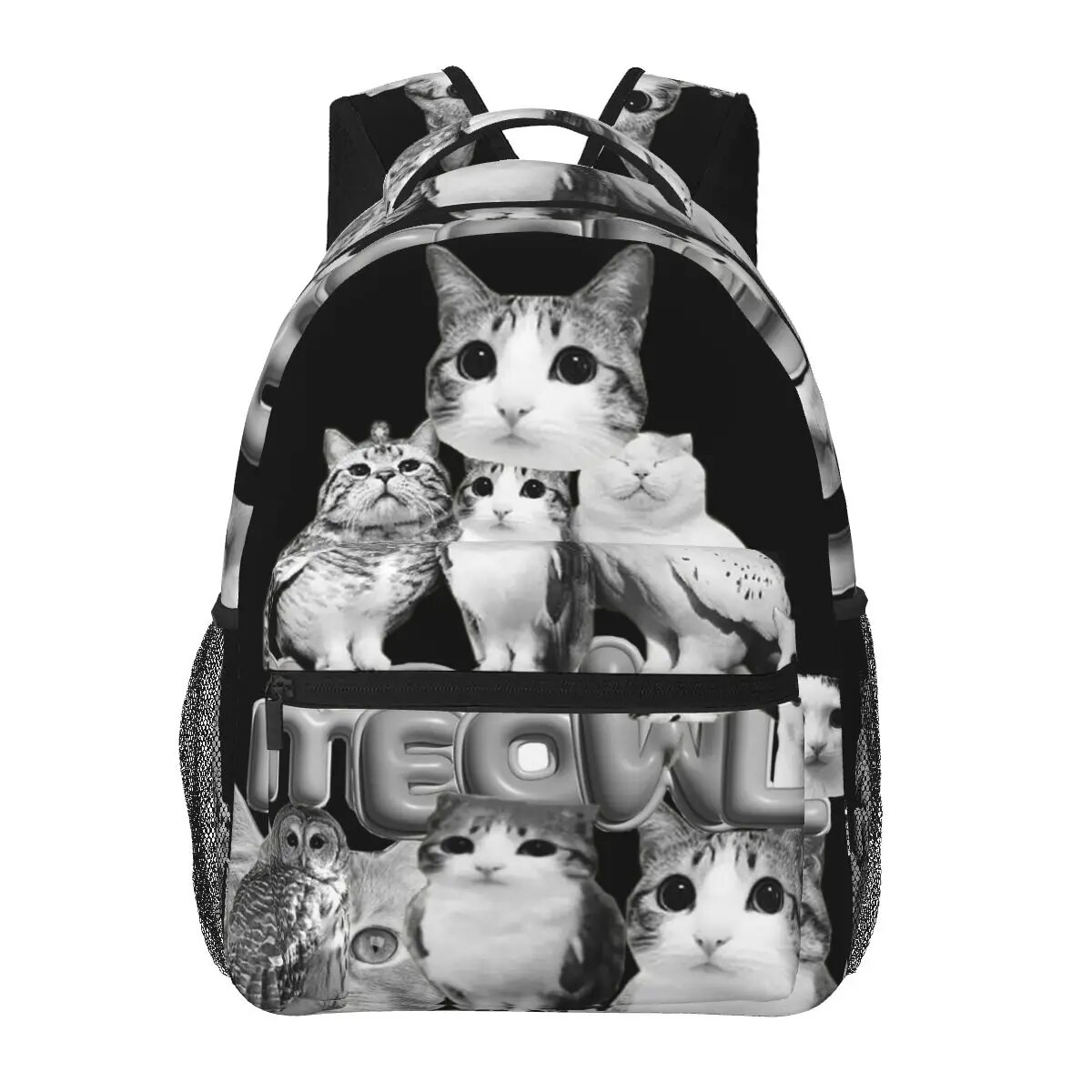 Рюкзак Goated Meowl Cat для студентов, школьников, мальчиков и девочек, детская школьная сумка, 3