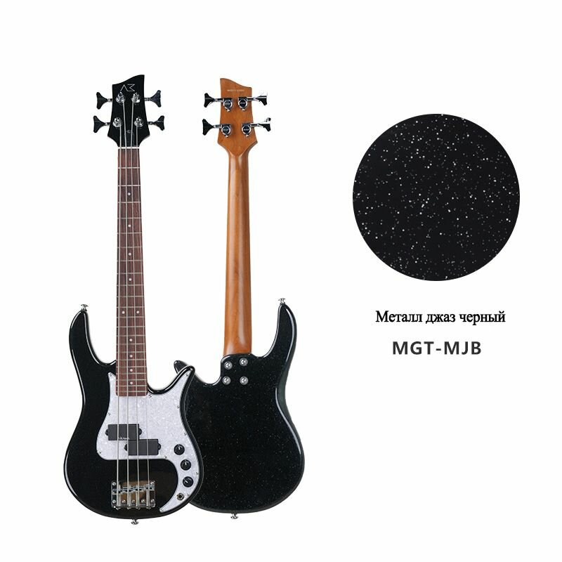 AKAMA MINI Groove T 33-дюймовая электрическая бас-гитара, 4-струнная