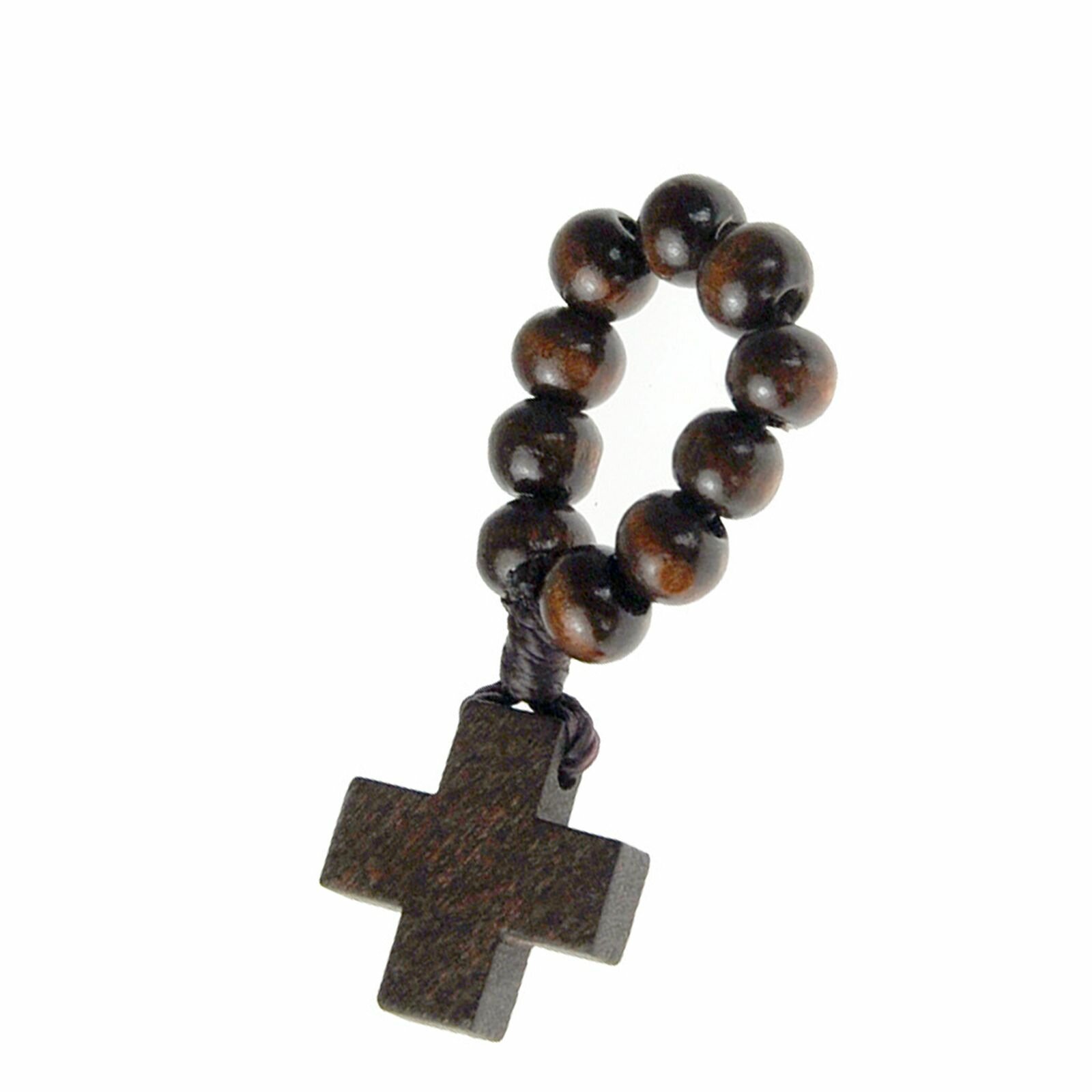 Ручные четки из натурального дерева с вдохновляющим кулоном для благословения