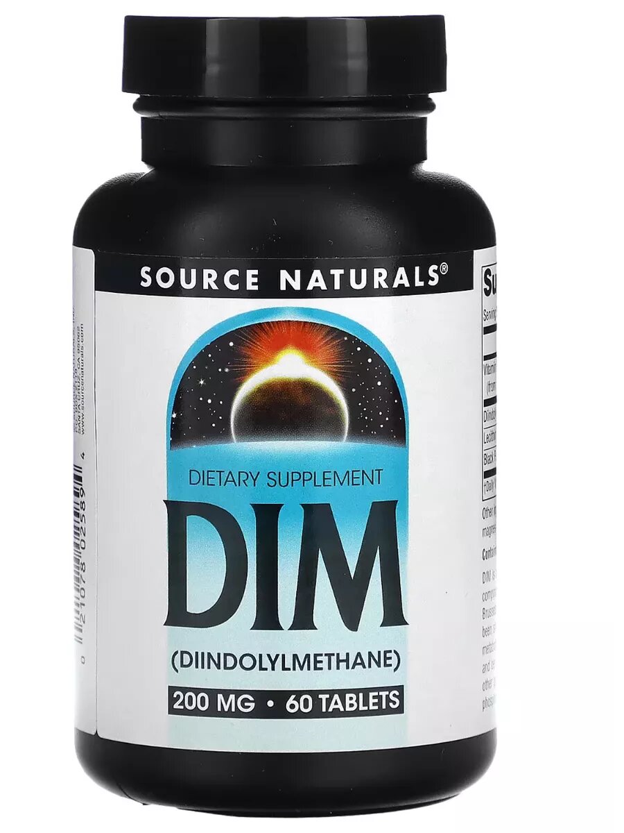 Пищевая добавка DIM Source Naturals DIM 200 mg 60 tab