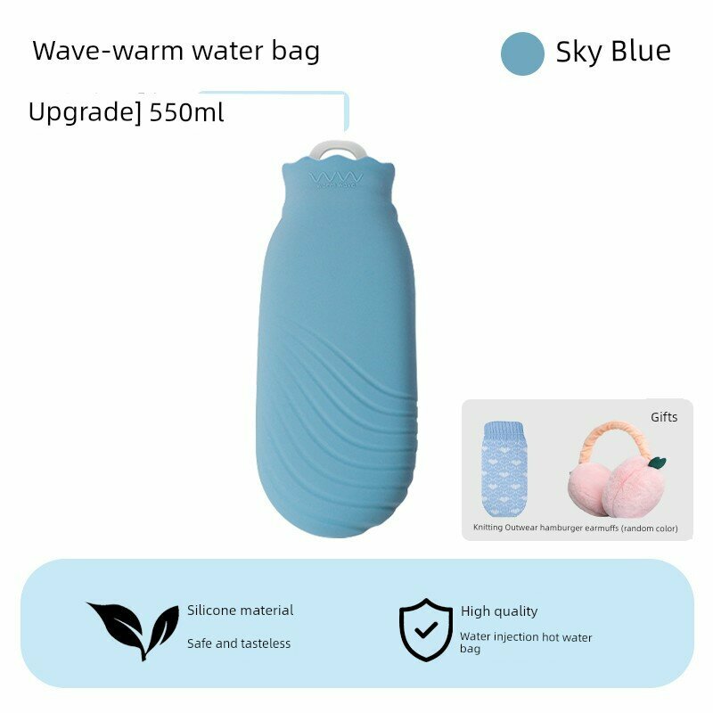 Одеяло для бутылки с горячей водой, специальная бутылка для горячей воды, бутылка с горячей водой, наполненная водой,