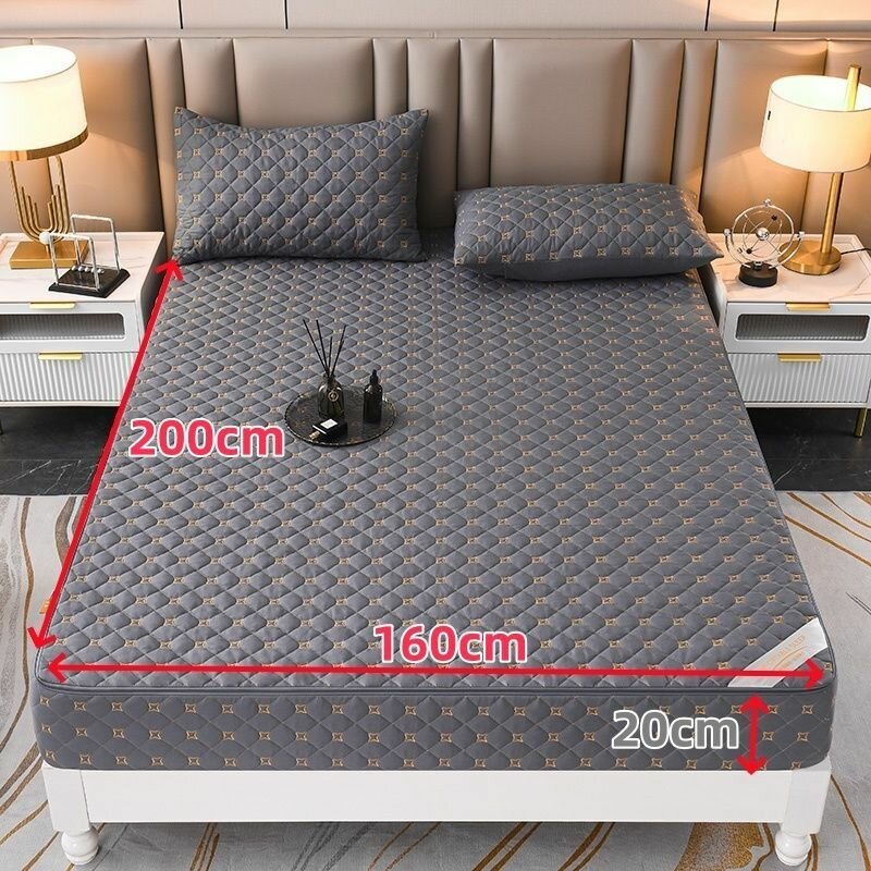 Вышивка Наматрасник; утолщенный стеганый чехол для матраса с застежкой-молнией