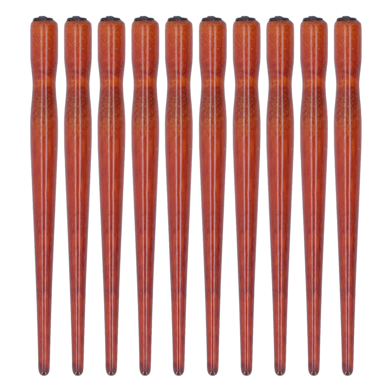 10 шт. Подставки для перьевых ручек с удобным захватом, деревянные, для комиксов, для живописи, каллиграфии, каллиграфии, изделия из розового дерева.