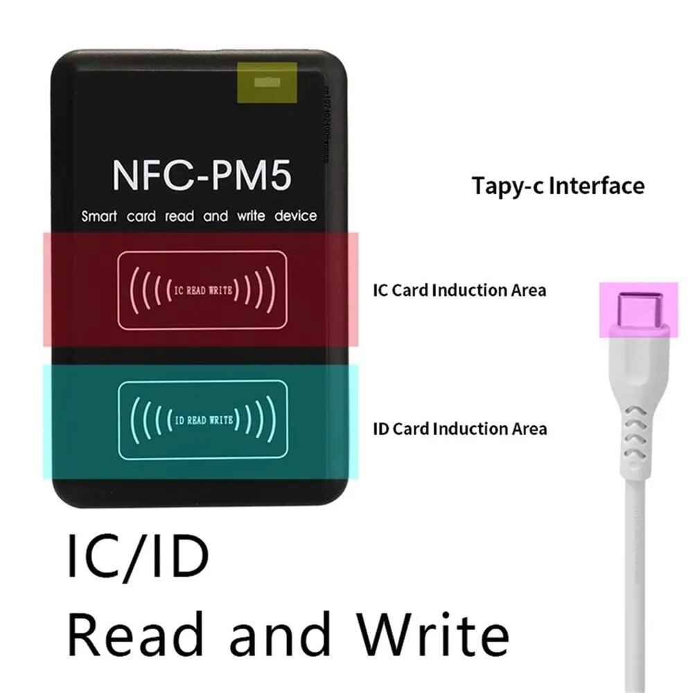 Считыватель IC/ID, записыватель NFC, шифрование, декодирование, дубликатор