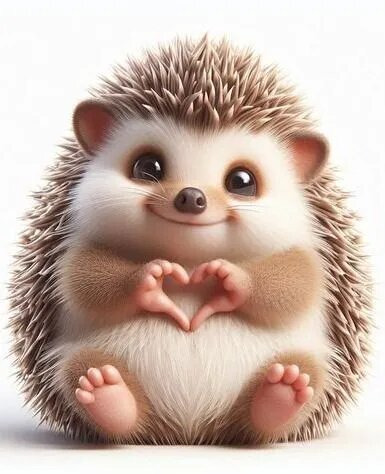 Алмазная Картина "ёжик" 40х50 См Алмазная Вышивка / Картина Стразами Подарков