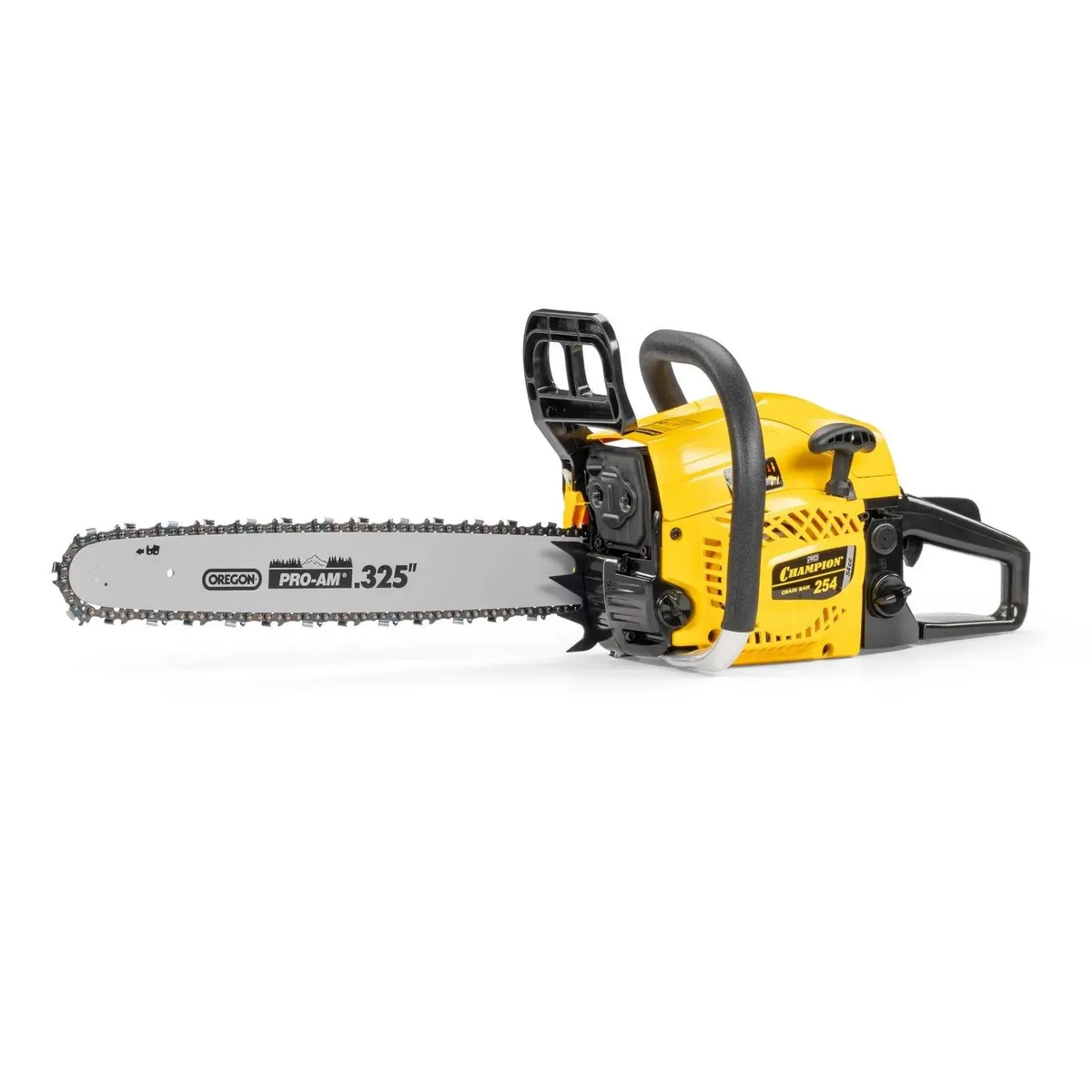 Пила цепная бензиновая Champion 254-18, 2500 Вт, 45 см, желтый