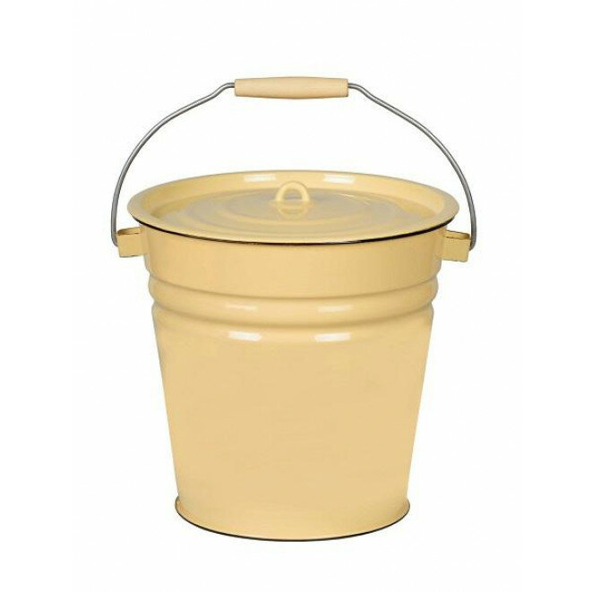 Ведро эмаль 12Л С крышкой крем 2С28 череповец