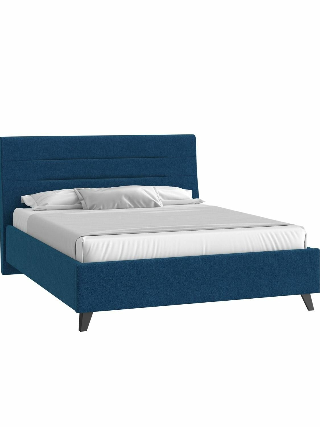 Кровать "веста" в ткани рогожка с подъемным механизмом и ящиком для белья