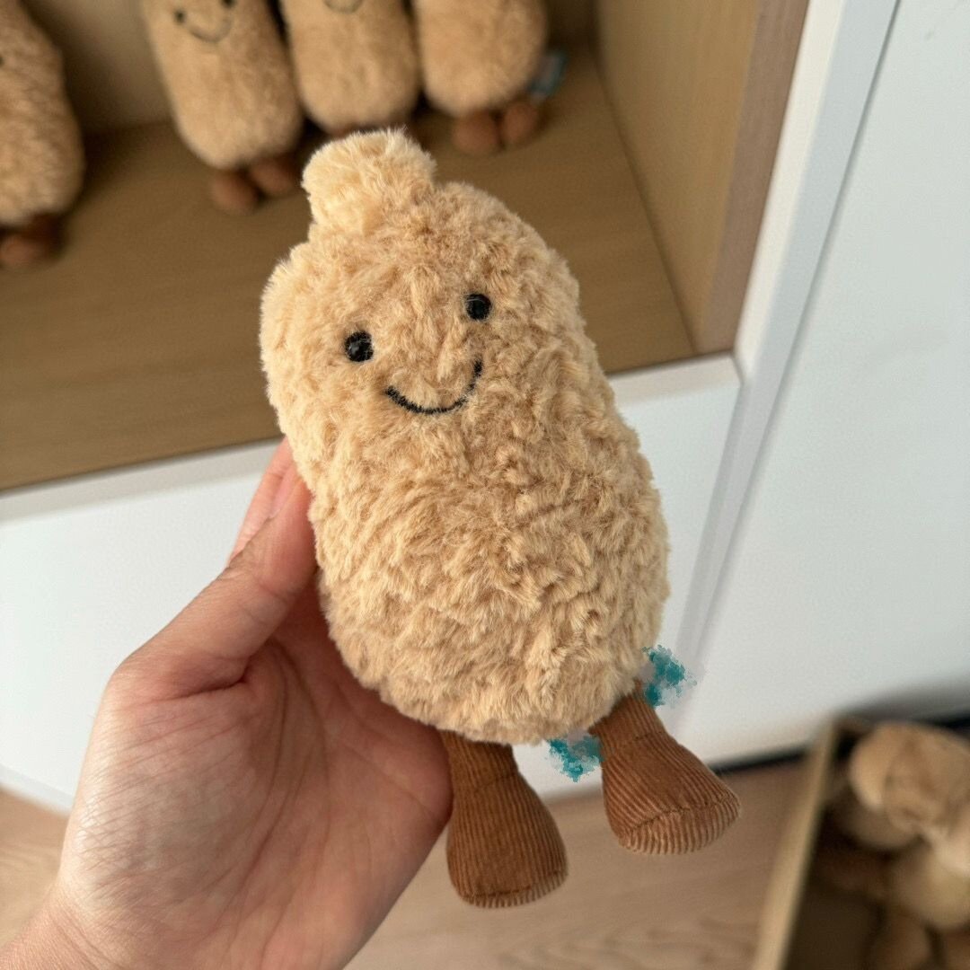Британская плюшевая игрушка Jellycat, подвеска в виде арахиса, плюшевая игрушка, милый подарок