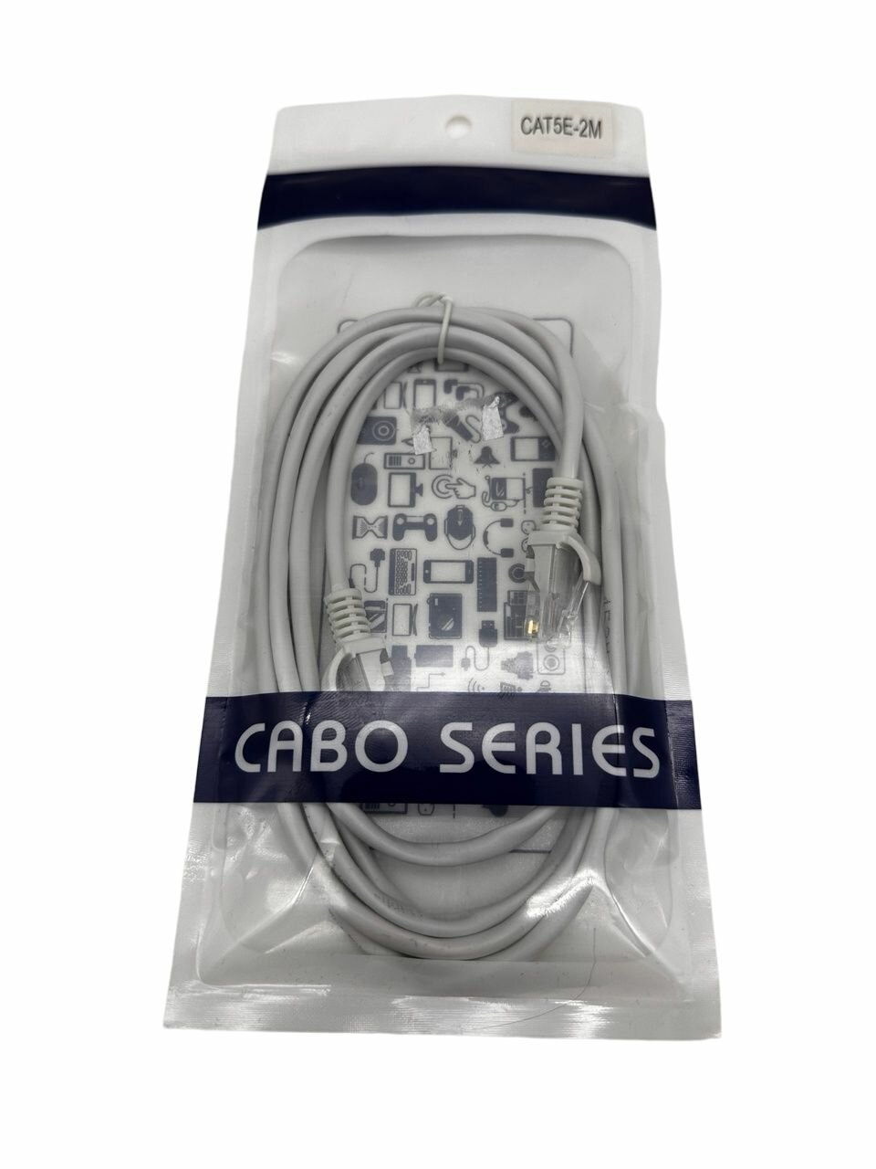 Кабель для интернет-соединения CAT5E- 2 м, серый