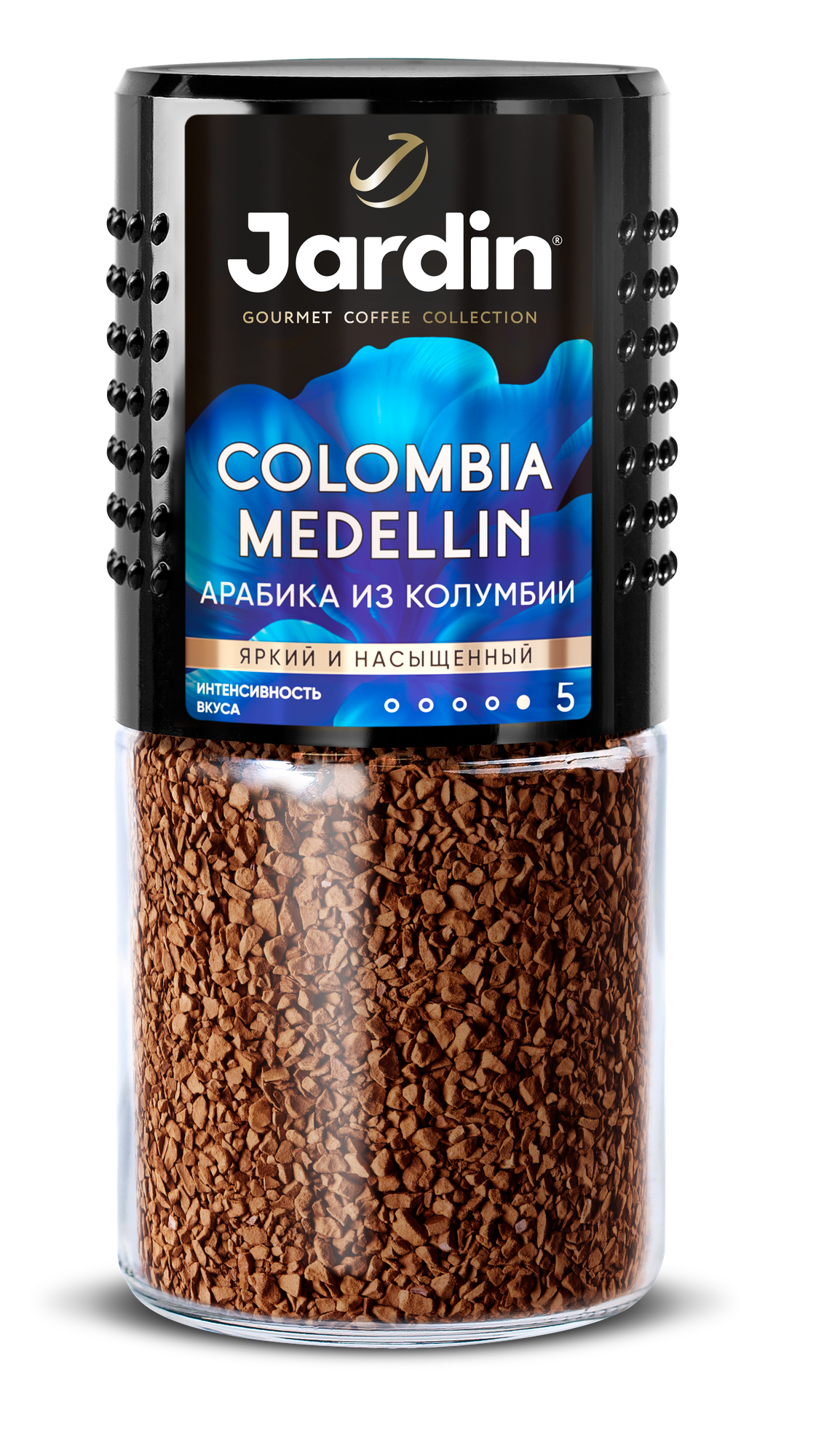 Кофе растворимый Jardin Colombia Medellin, стеклянная банка, 95 г