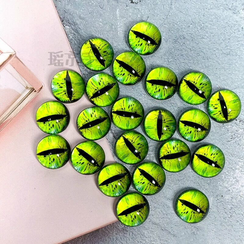 DIY полусферическое стекло кошачий глаз животное зрачок поворотная палочка динозавр глазное яблоко кукла ручной работы