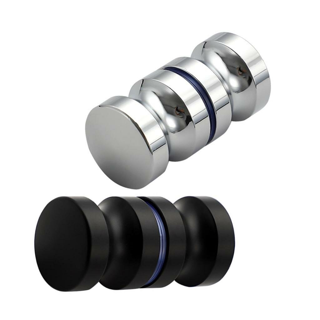 Набор из 2 стеклянных ручек для дверей из алюминиевого сплава, Тип зонта