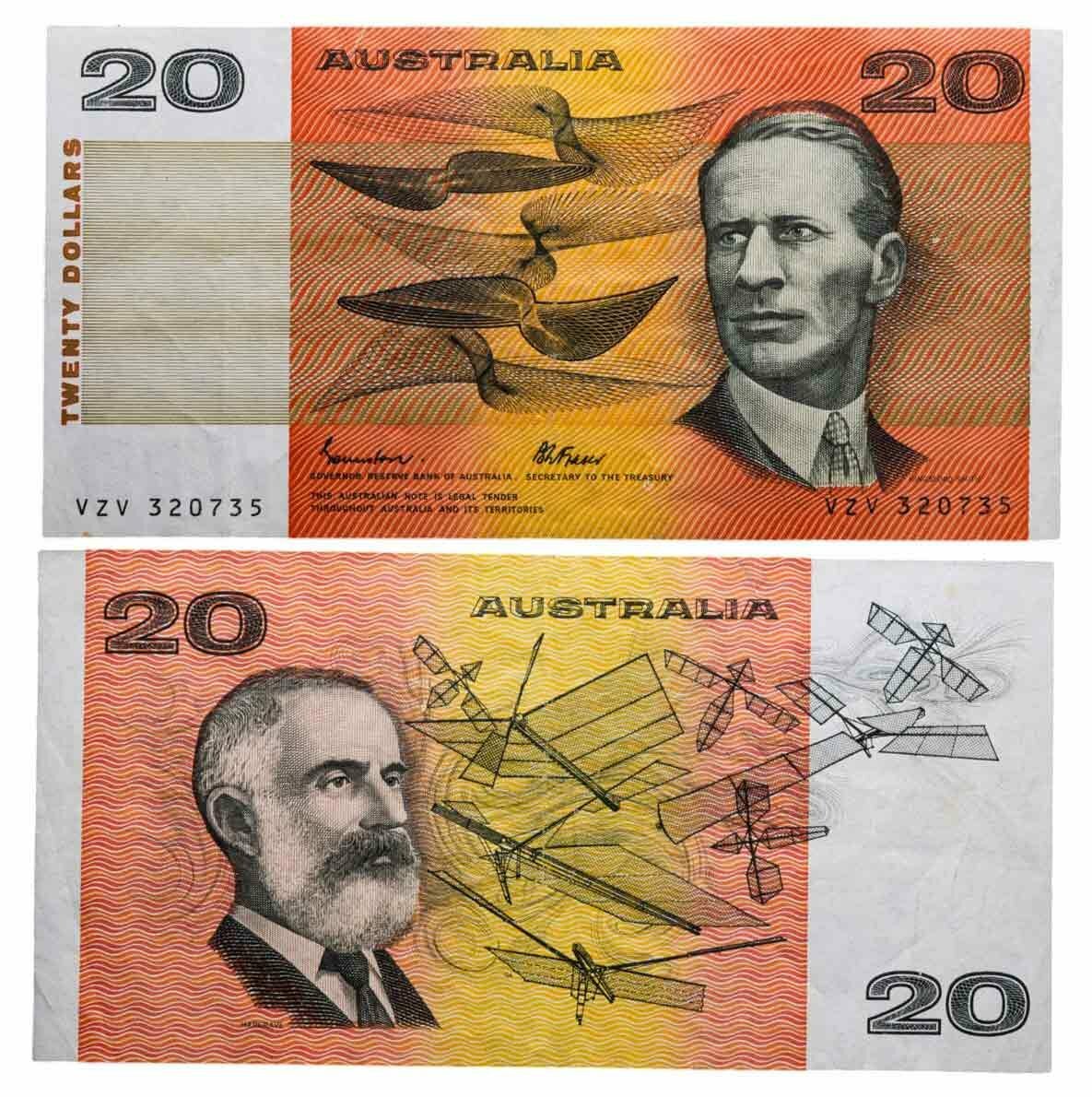 Австралия 20 долларов 1985 Pick 46е