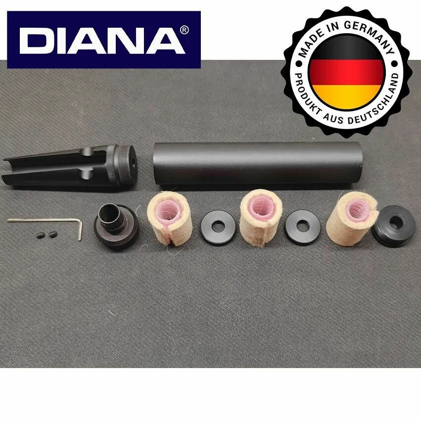 Глушитель-модератор DIANA 350M, алюминий, для пневматики, черный