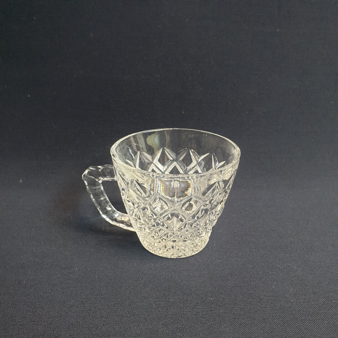 Винтажная чашка хрустальная, 130 мл, СССР.