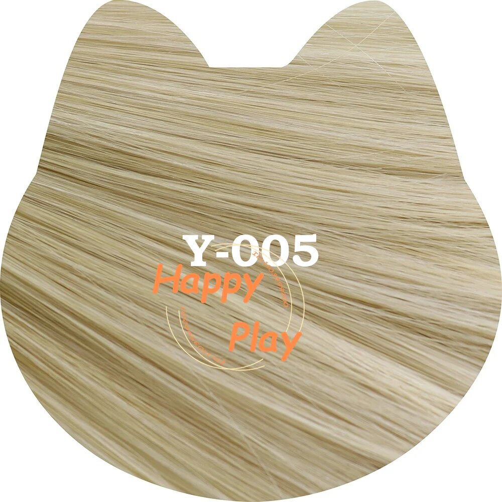 Синтетический парик для косплея желтый 100 см Y-005