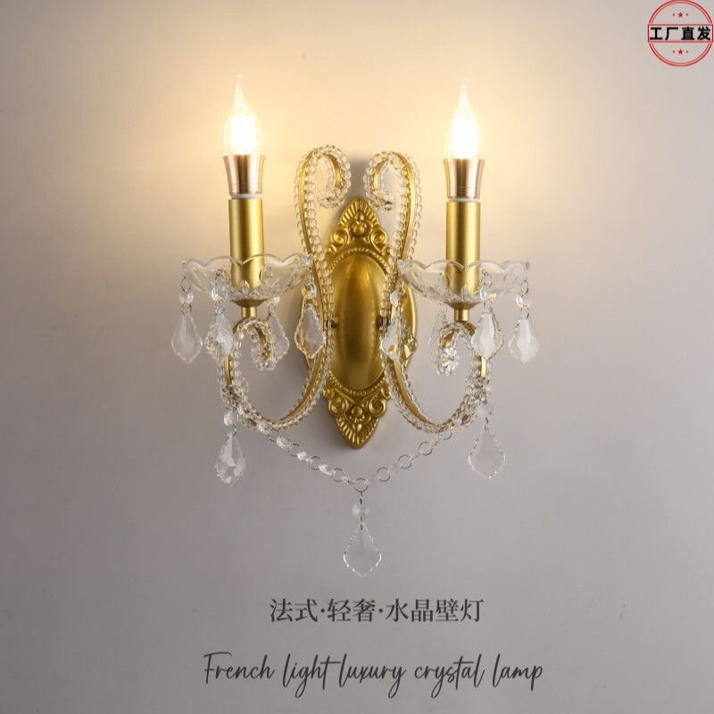 Светильник Clear Lighting, E27, светодиодный, хрустальный, белый, двойной распашной