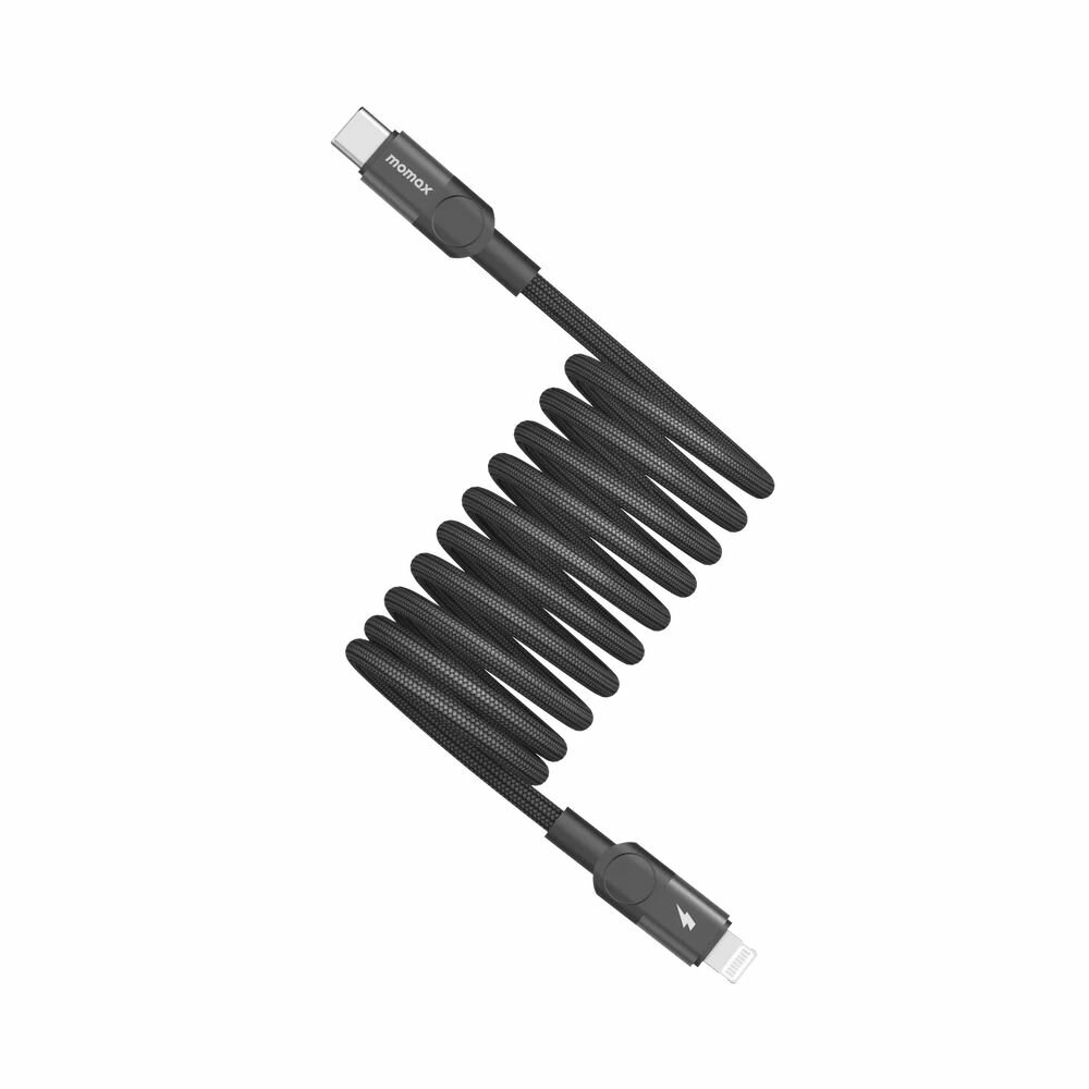 Магнитный кабель для быстрой зарядки Momax Mag.Link USB-C to Lightning 60W 1М - Black