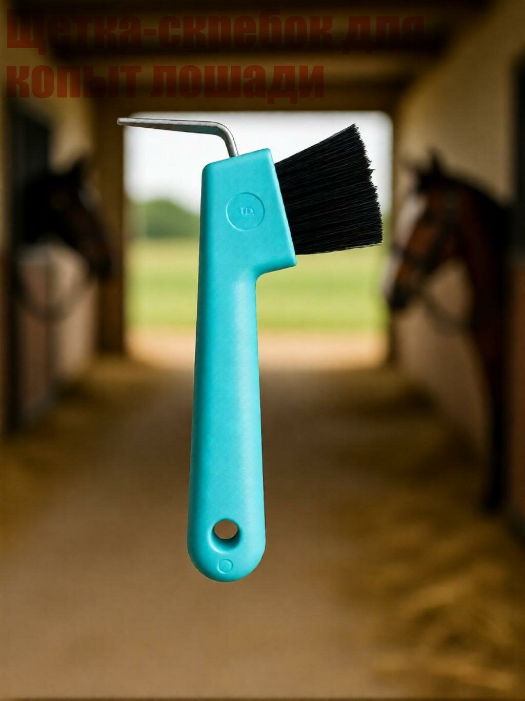 Щетка-скребок для копыт лошади