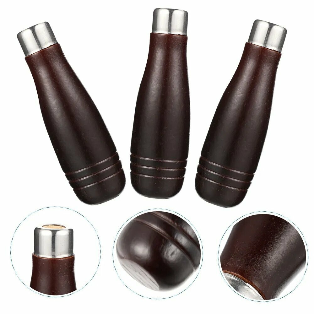 Надежные Деревянные Ручки Для Ручных Инструментов Комплект 3 Штуки Размер 11.00X3.50X3.50Cm