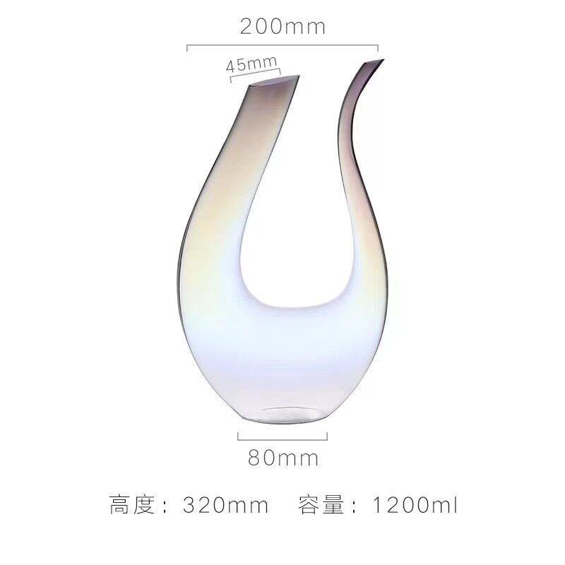 U-образный декантер, разделитель для вина, аэратор для вина, безсвинцовый хрустальный кувшин, креативный дизайн, бутылка для вина