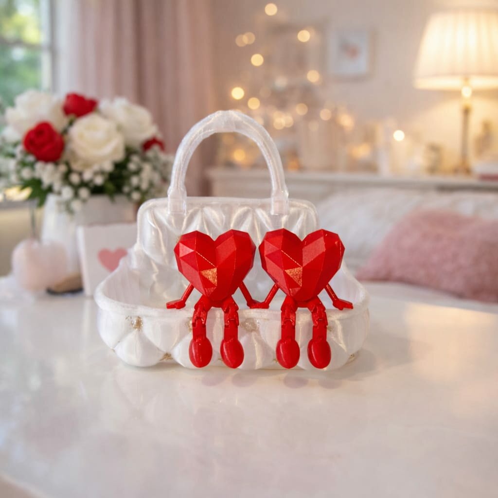 Набор подвижных сердечек ко дню Влюбленных-2шт.