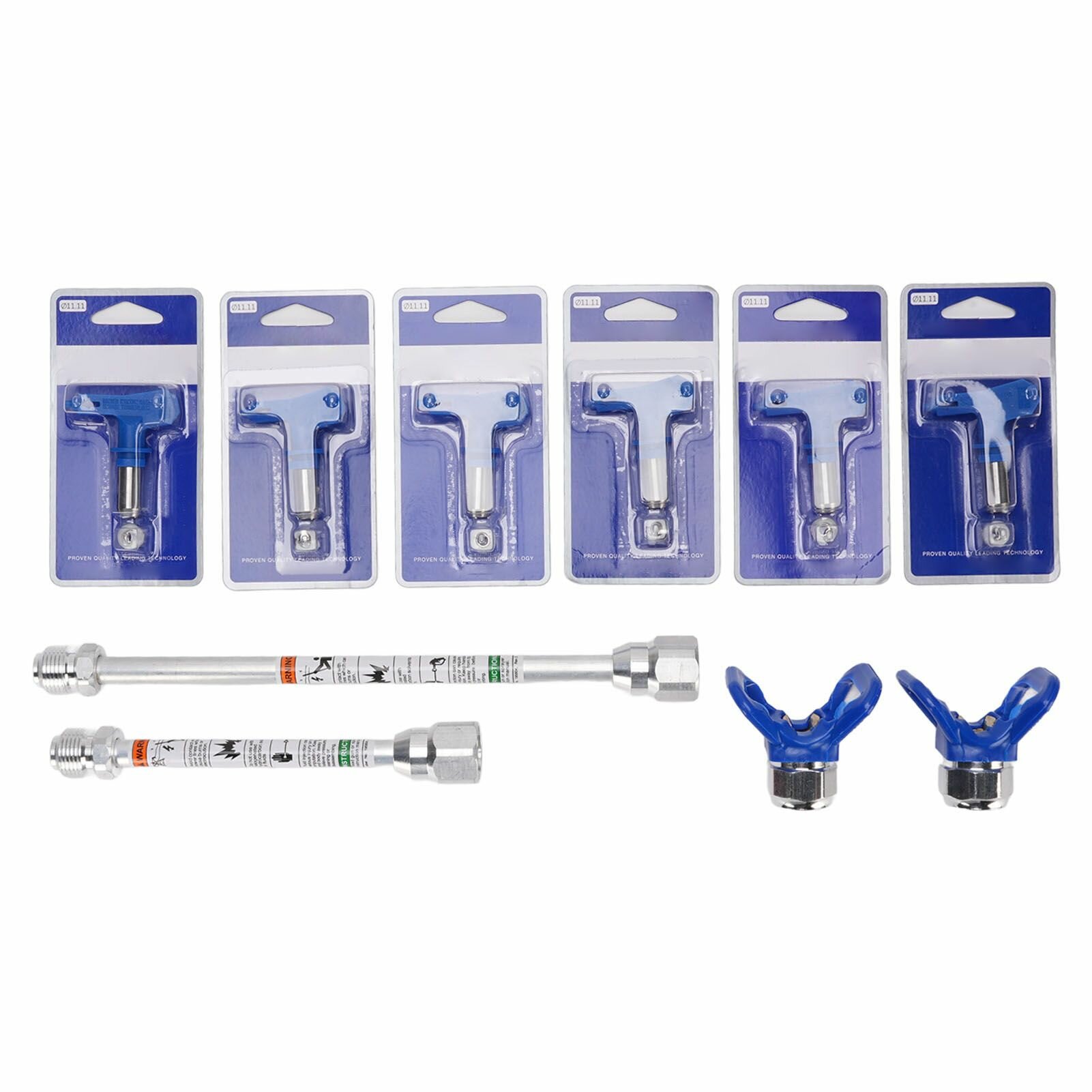 Синий 211/313/319/415/517/623 сопло + 2 держателя сопел + 2 удлинительных стержня набор сопел