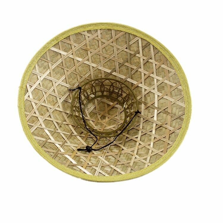 Соломенная бамбуковая шляпа в китайском стиле восточном легкий и дышащий солнцезащитный козырек для фермерской рыбалки непромокаемый