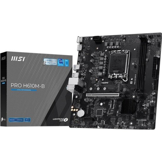 Материнская плата Msi PRO PRO H610M-B (LGA1700, mATX)
