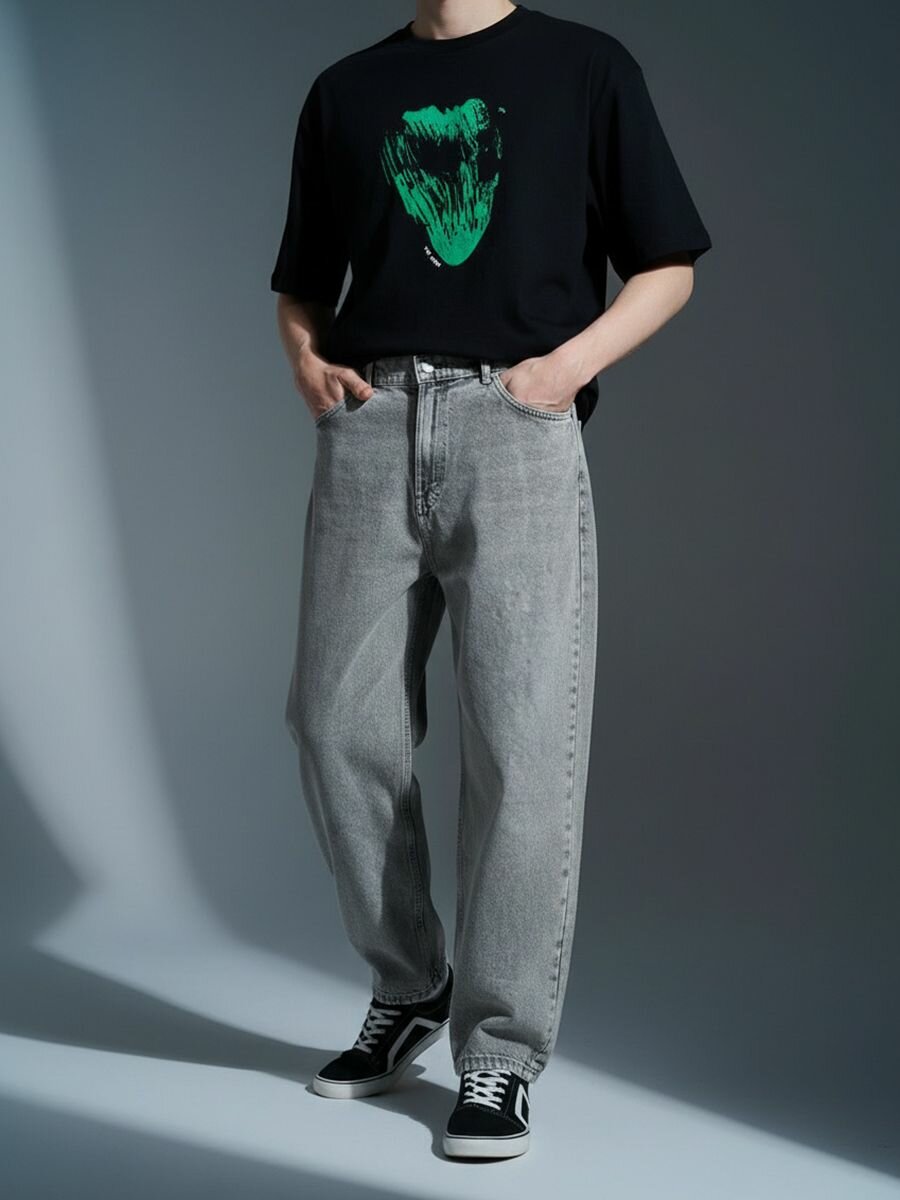 Джинсы багги 