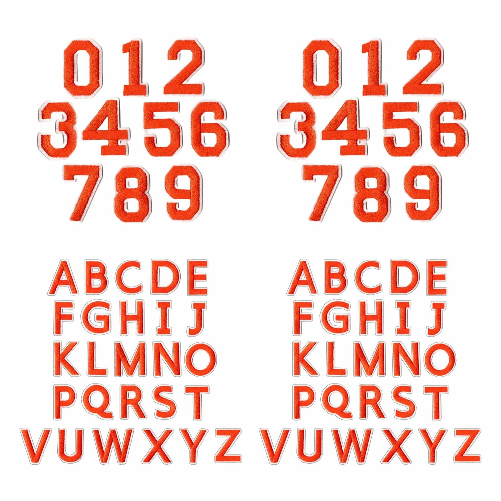 72 Вышитые буквы и цифры на прочной ткани для рукоделия