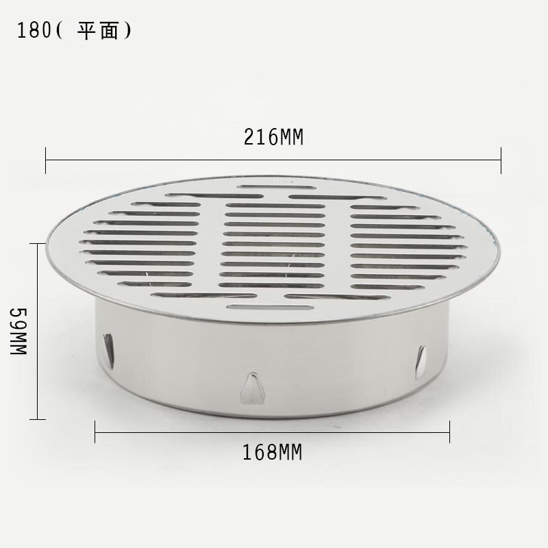 Нержавеющая сталь, круглый слив для пола, крышка сливного отверстия, карточный тип, большой слив, антизасорение, дренаж для дождевой воды на улице