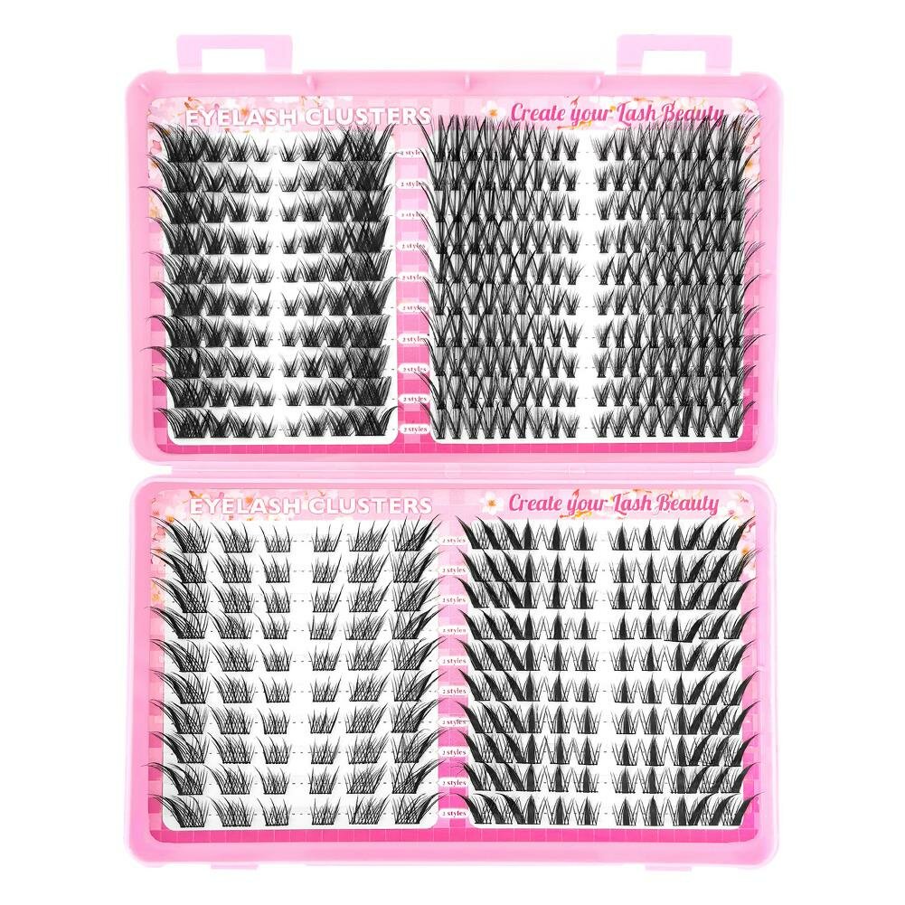 Накладные ресницы пучки самоклеящиеся , объемные