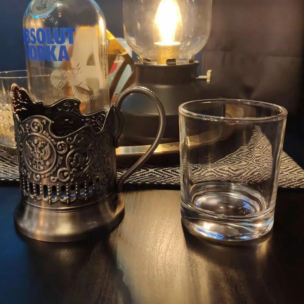 Подстаканник "Двойной орёл1", чашка, подстаканник, коробка, E421