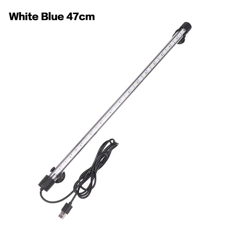 USB Подсветка для аквариума, 47 см, White Blue