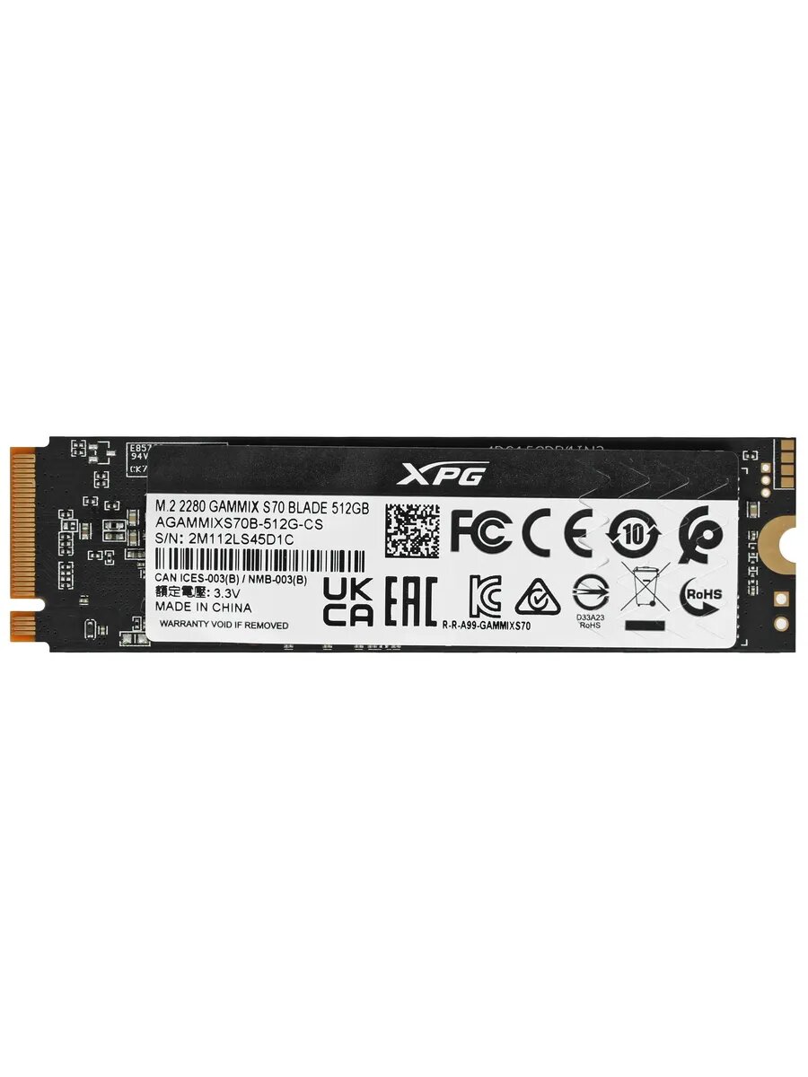 Внутренний SSD 512GB XPG Blade S70 PCIe Gen4x4 with NVMe