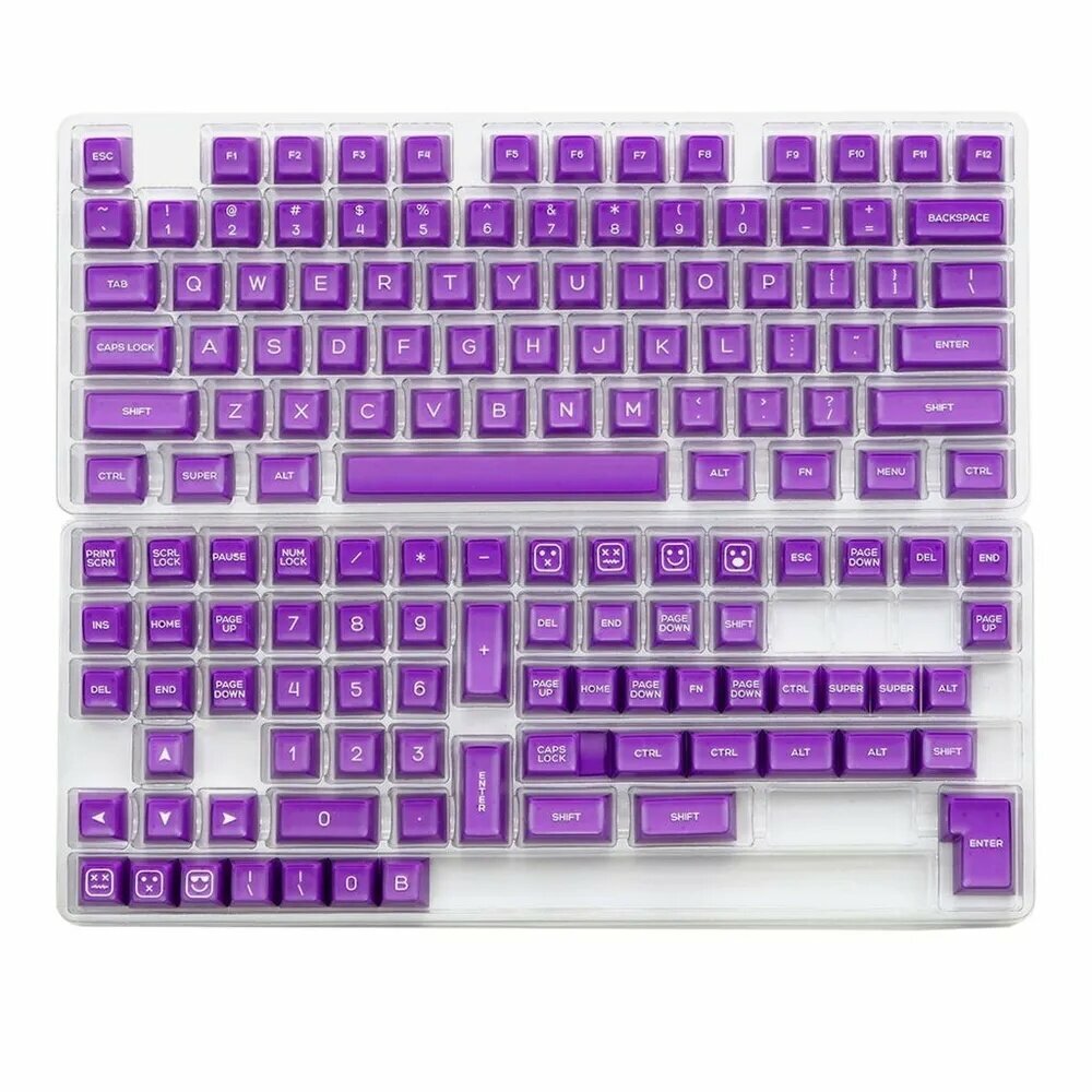 (142 клавиши) высота SA, двухцветные литьевые белые мраморные колпачки клавиш - фиолетовый