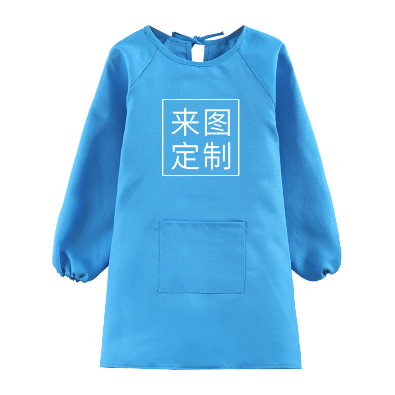 Детский комбинезон для рисования, водонепроницаемый детский сад с длинными рукавами, художественный Детский фартук,