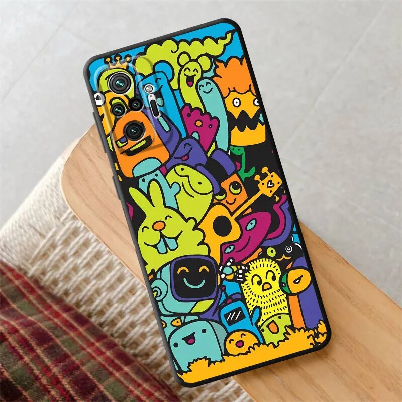 Чехол для телефона Monster Graffiti Cool для Redmi Note 11S 9S 8T 10S UUAZA03, for Redmi Note 8 Pro