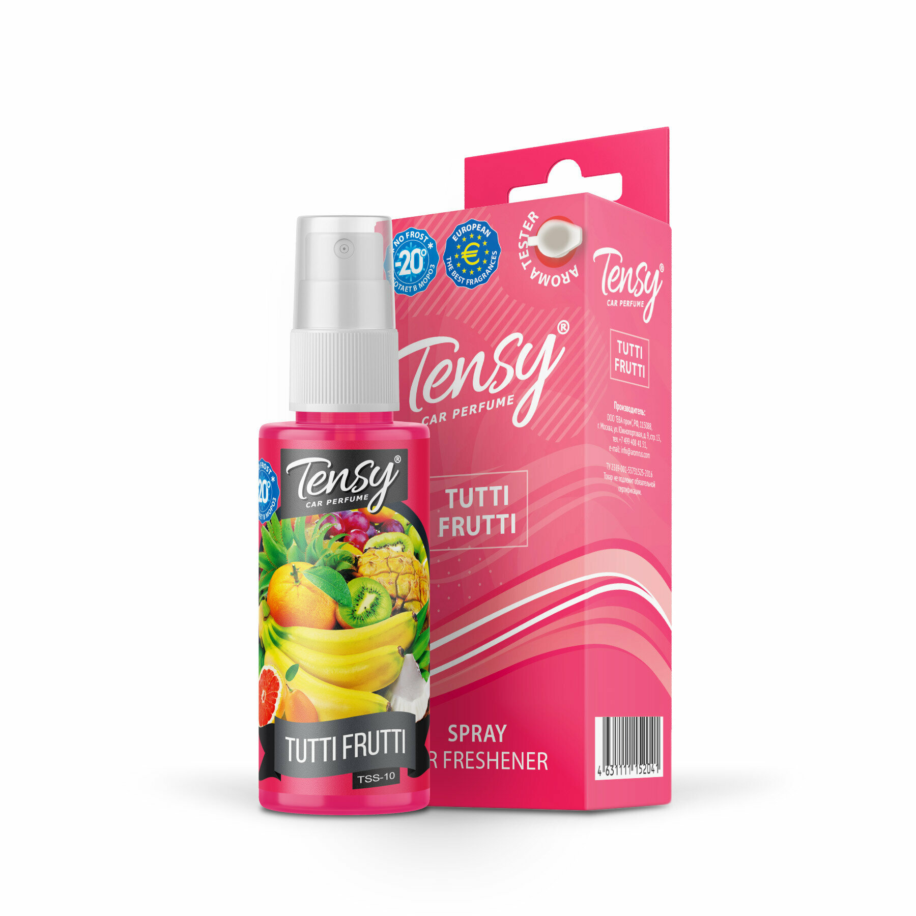 Освежитель (ароматизатор) спрей Tensy Тутти Фрутти 50мл TENSY арт. TSS10 - высокое качество
