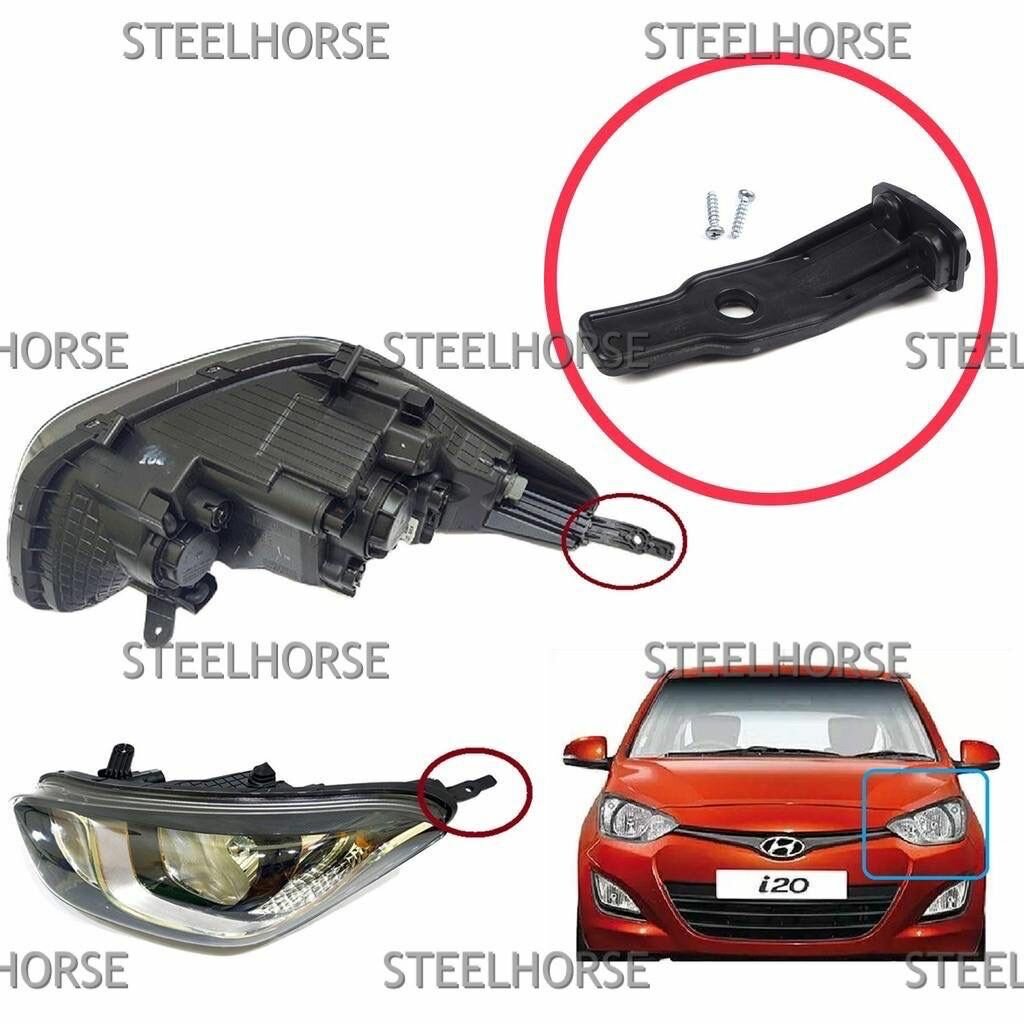 Кронштейн фары левый верх. Hyundai i20 2012-2014